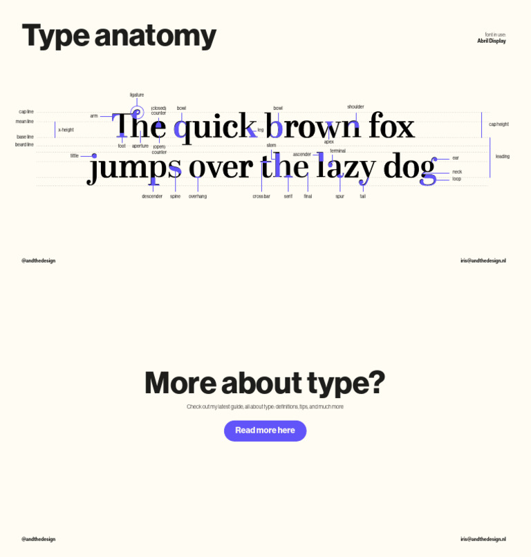 Type Anatomy Cheat Sheet 2024 | PDF | Publishing | Printing