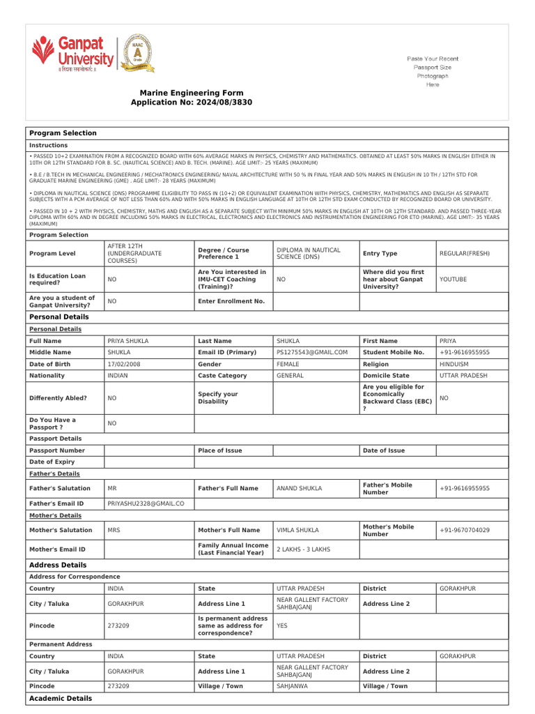 Acknowledgement Receipt 2024 08 3830 | PDF | Academic Degree | Diploma