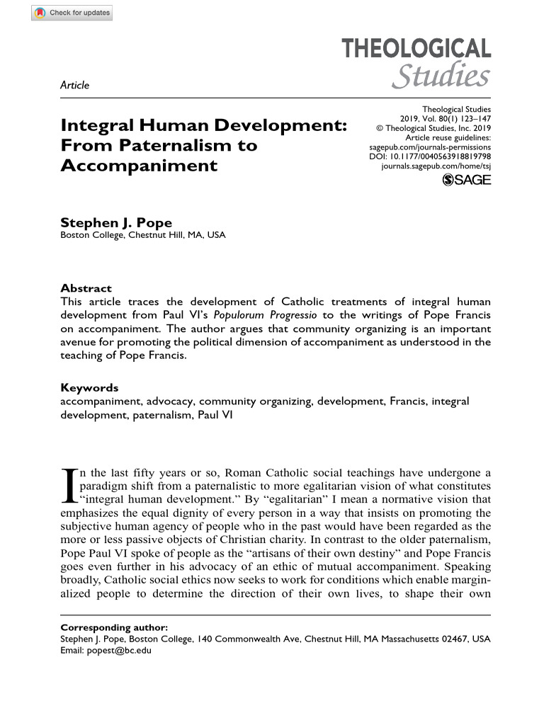 Integral Human Development 6-Pope-Integral-Human | PDF | Catholic ...