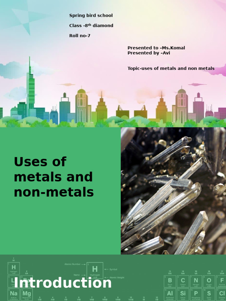 Presentation - Metals and Non Metals | PDF | Metals | Ion