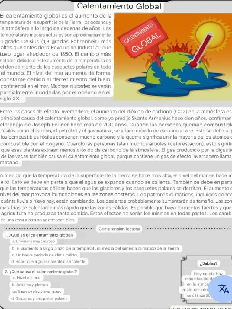 Calentamiento Global | PDF