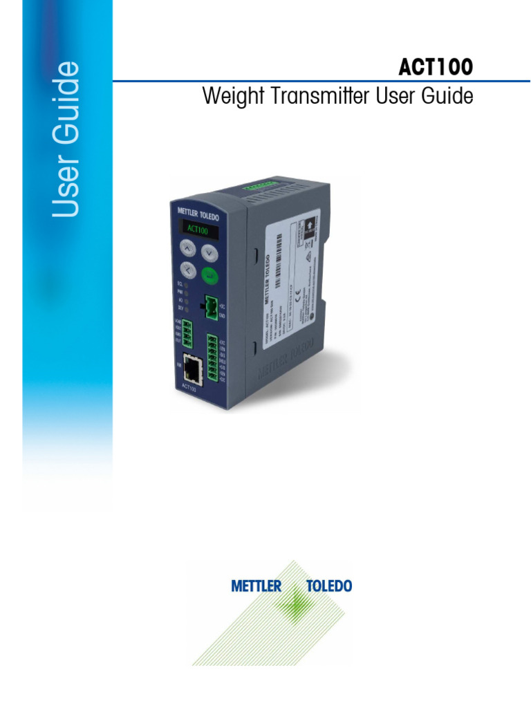 Man Um Act100 en R00 | PDF | Calibration | Menu (Computing)