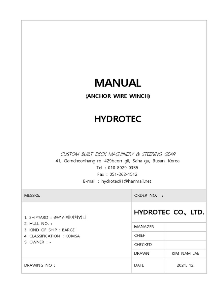 Manual: Hydrotec | PDF