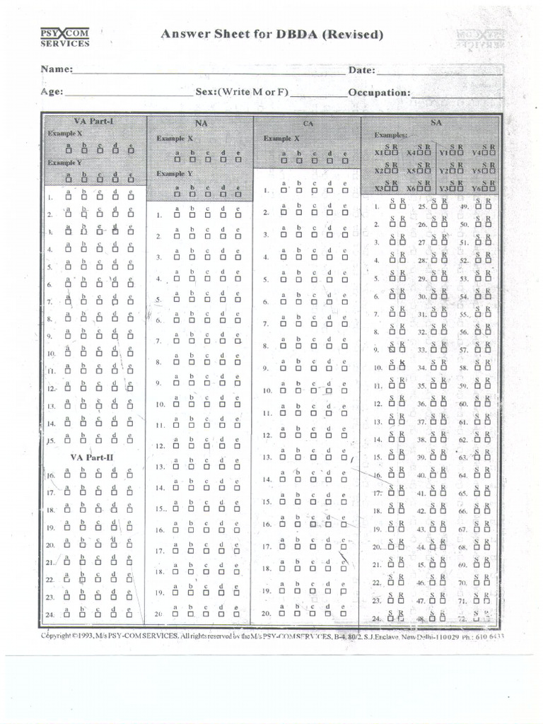 DBDA Answer-Sheet - 241204 - 183543 | PDF