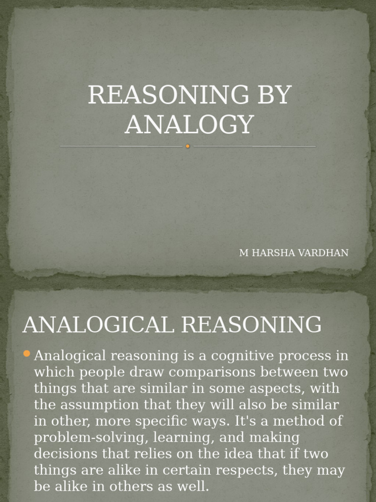 Reasoning by Analog Eeee | PDF