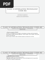 Chapter 1 Introduction to Style IT Code 402 Class 10 Book Solution | PDF | Paragraph | Text