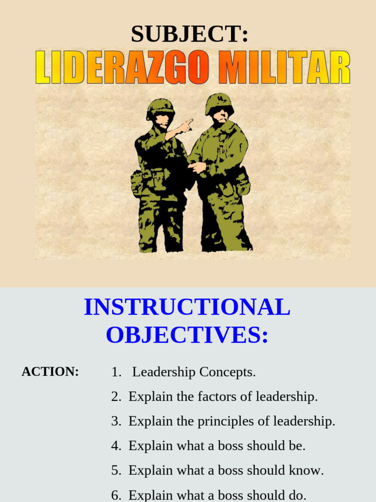 Presentation of Military Leadership | PDF | Leadership | Motivation