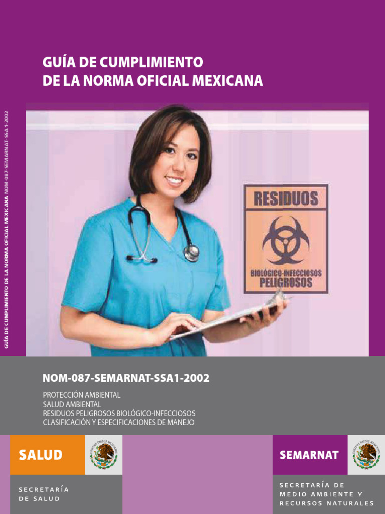 Guia - Semarnat - Manejo - Rpbi Nom-087-Semarnat-Ssa1-2002 | PDF | Infección | Patógeno