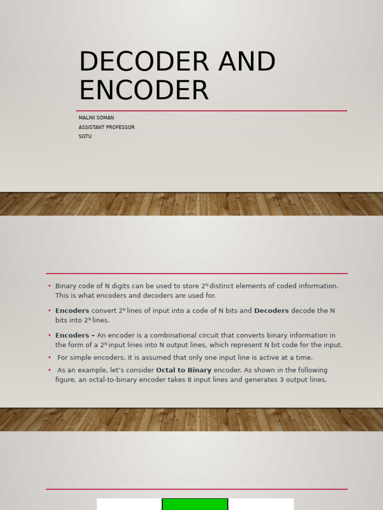 Understanding Encoders and Decoders | PDF | Digital Electronics | Electronic Engineering