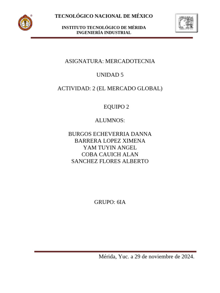 MKT T5 Act2 Eq2 | PDF | Marketing | Sustentabilidad