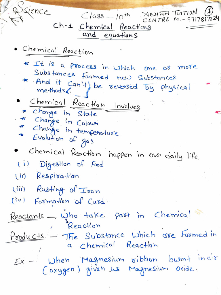 Understanding Chemical Reactions | PDF | Chemical Reactions | Redox