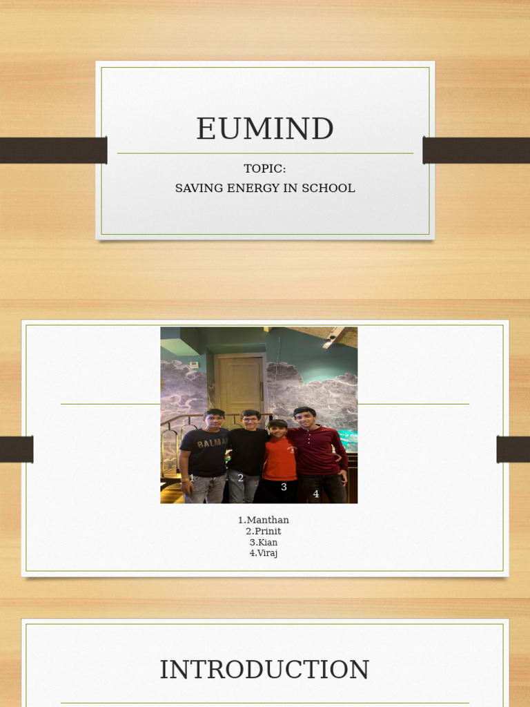 EUMIND-Saving Energy in School (2) | PDF