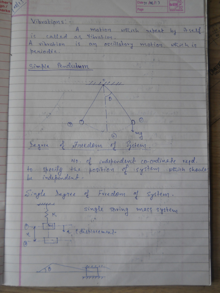 Vibration Notes 1st Cat | PDF