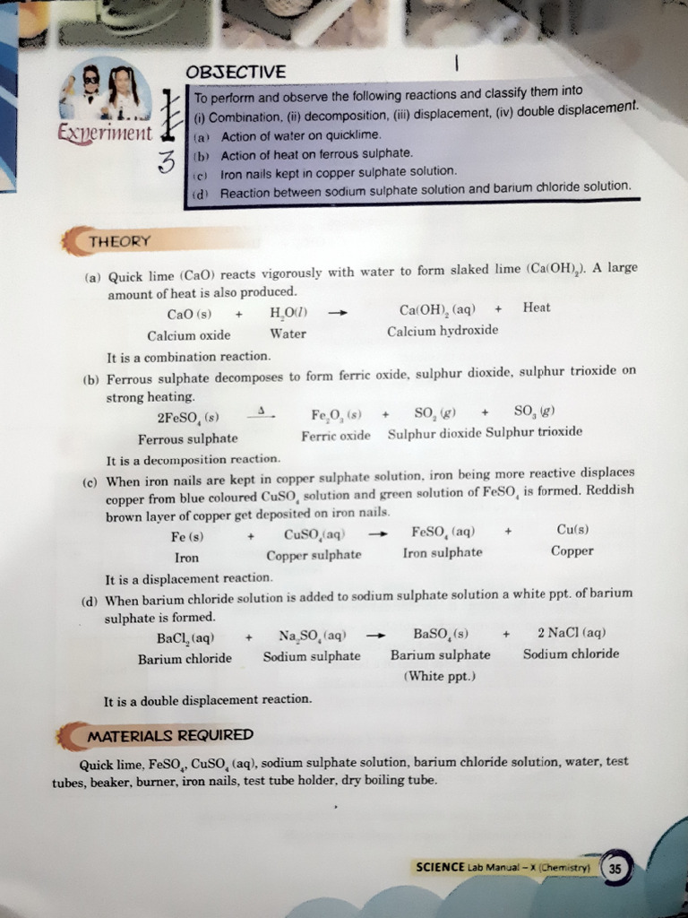 Lab Manual Chemistry Work | PDF | Oxide | Iron
