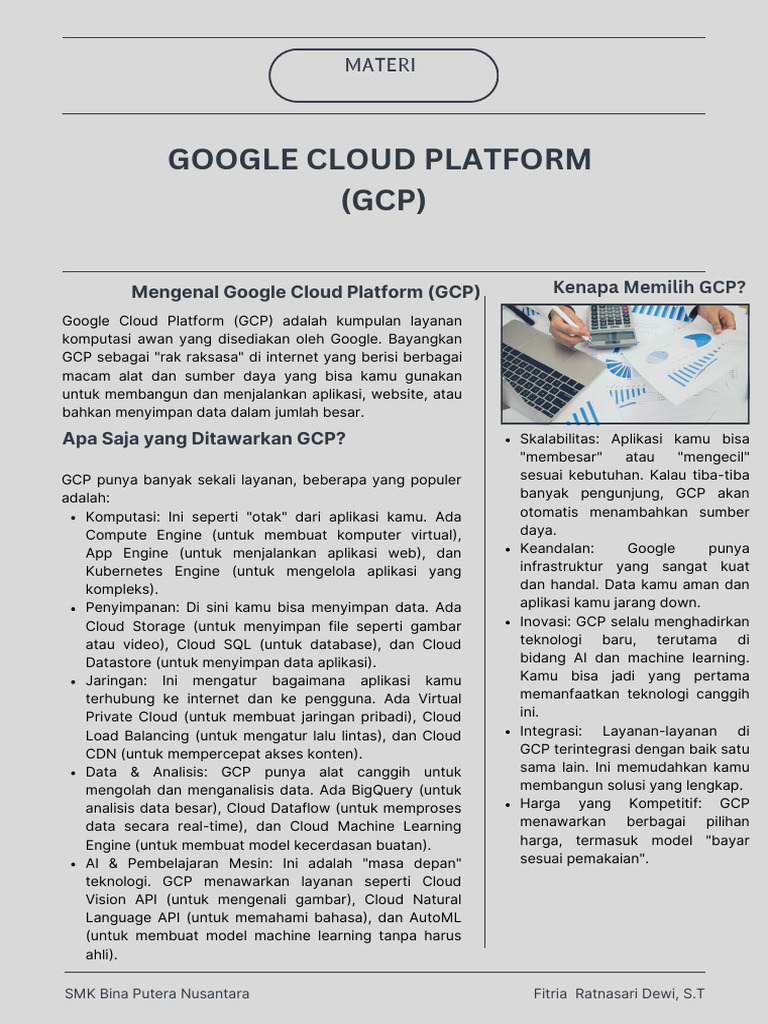 Panduan Layanan Google Cloud Platform | PDF