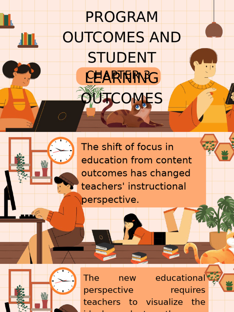 Program Outcomes and Student Learning Outcomes 1 1 | PDF | Learning ...