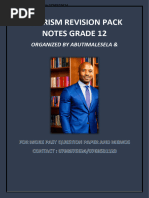 Grade 12 Tourism Revision Document 2024 - 090235 | PDF | Travel Visa ...