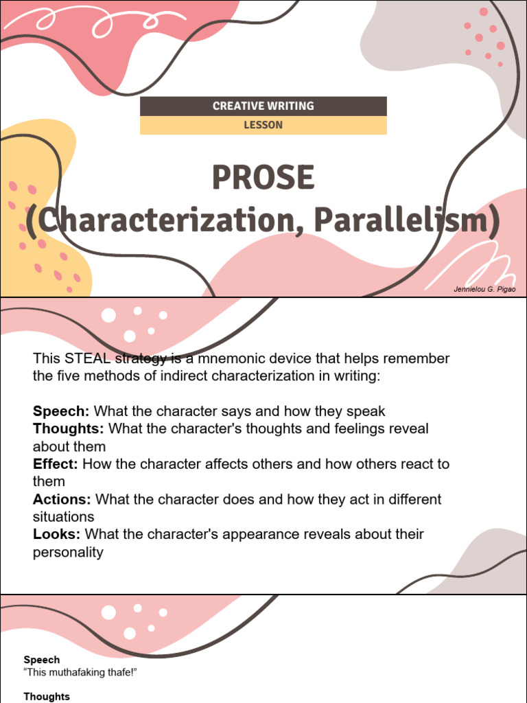 LESSON Parallelism Characterization Strategies | PDF | Grammar | Syntax