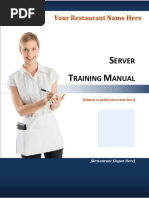 Server. Training Manual | PDF | Waiting Staff | Restaurants