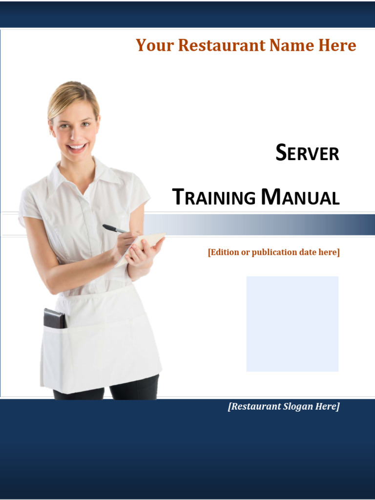Server Training Manual for Restaurants | PDF | Waiting Staff | Restaurants