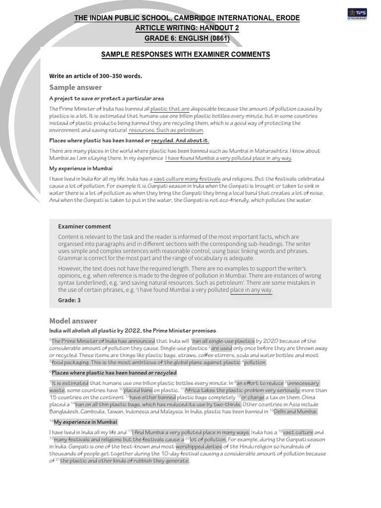 Article Writing - Handout 2 | PDF