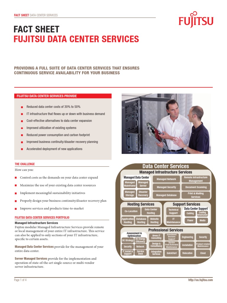 Data Center Services Factsheet | PDF | Data Center | Mainframe Computer