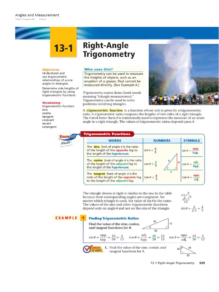 Angles and Measurement | PDF