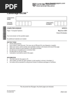 Cambridge IGCSE: Computer Science 0478/11 | PDF | Central Processing ...