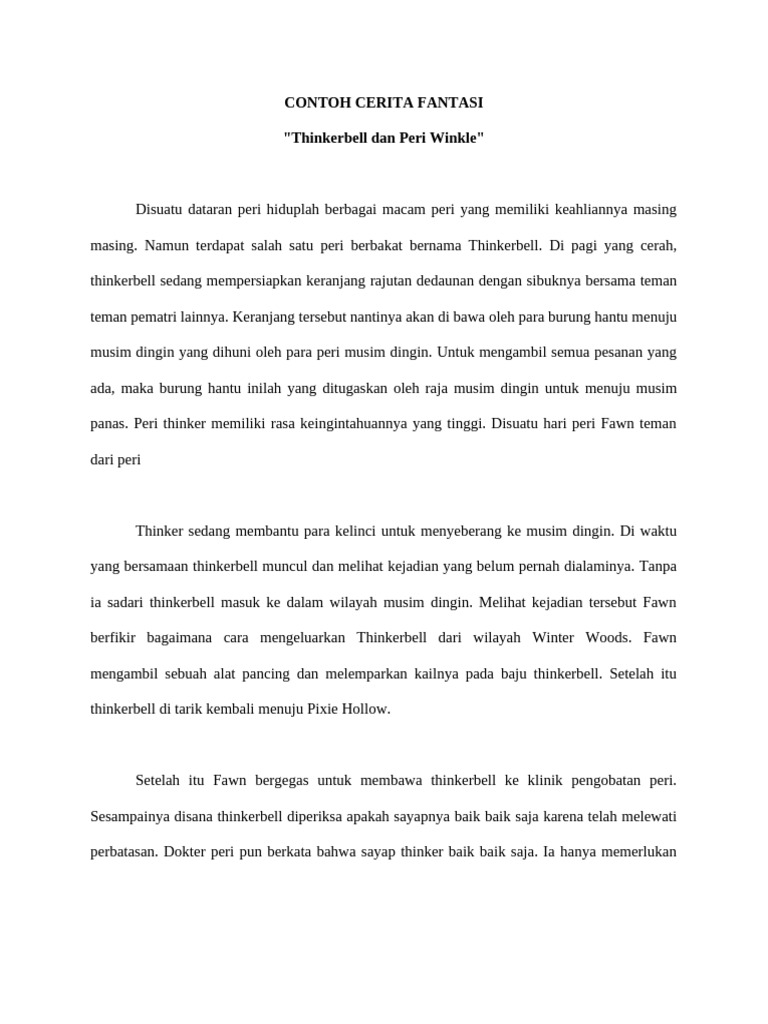 Petualangan Thinkerbell dan Periwinkle | PDF