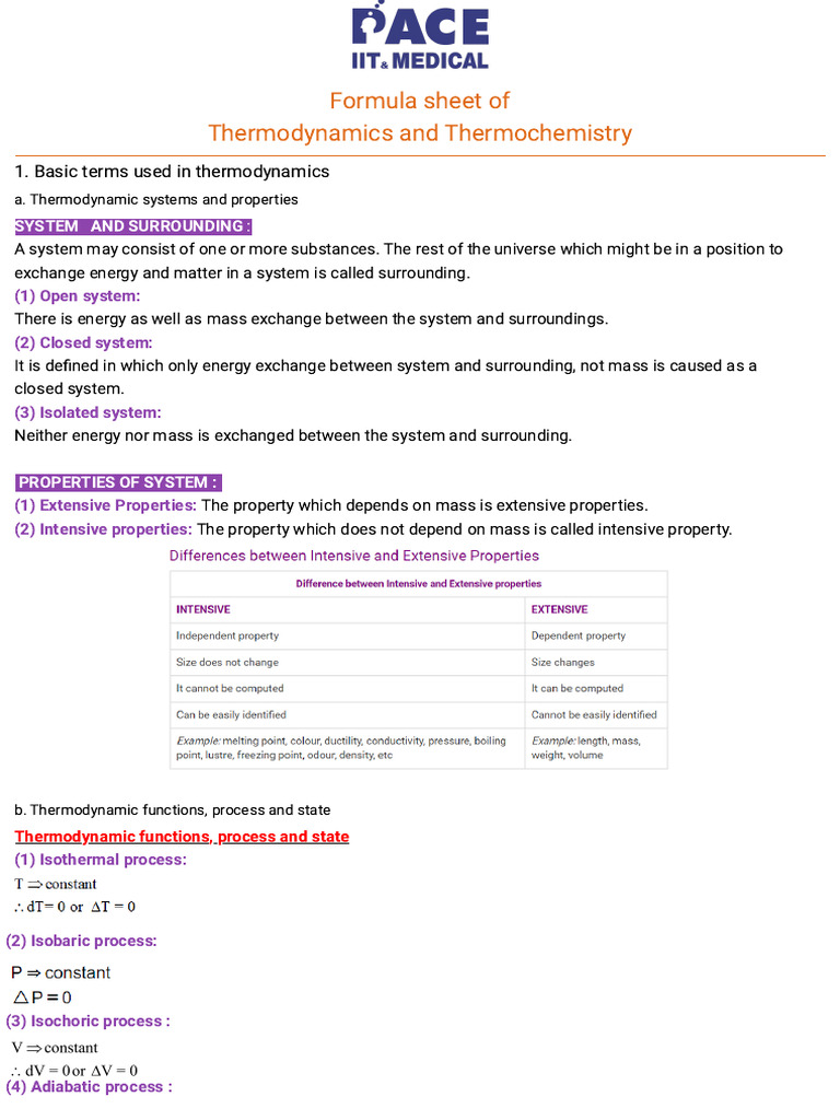 Thermochem Formula | PDF