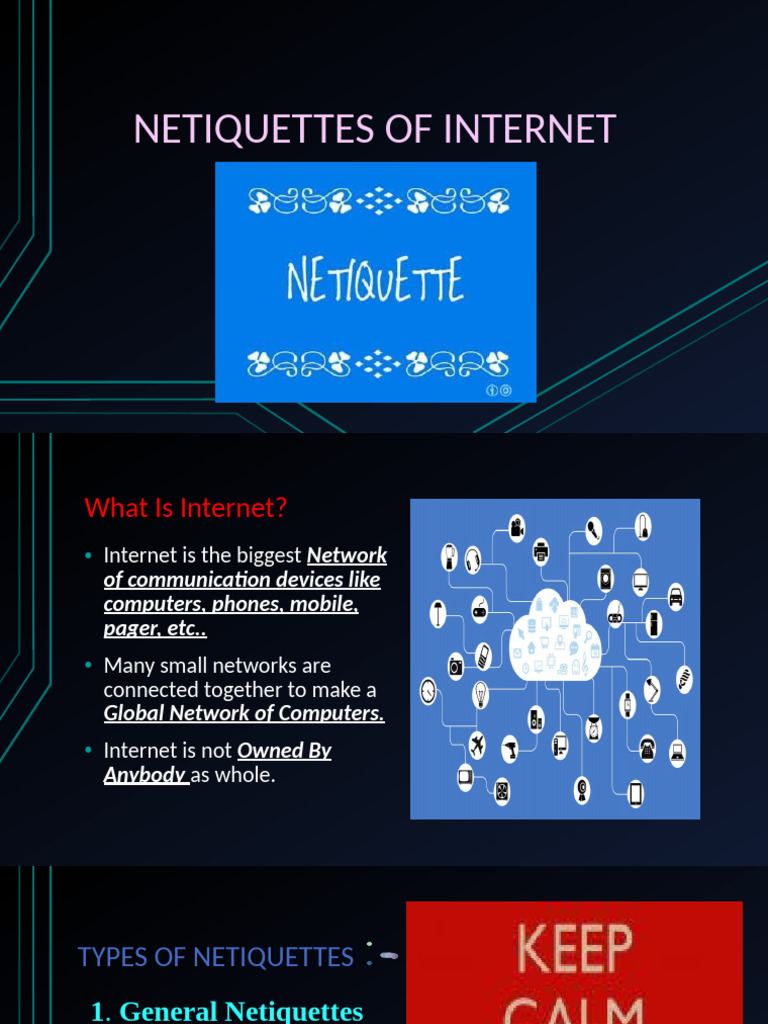 Netiquettes of Internet | PDF