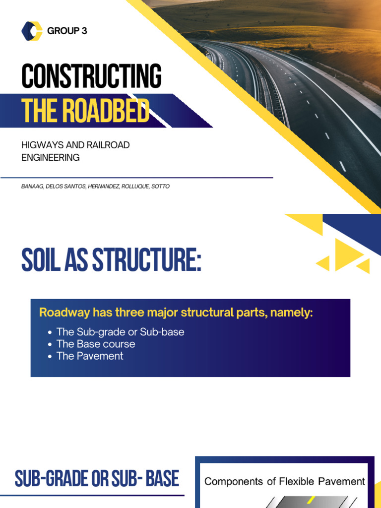6 Constructing The Road Bed Hre | PDF | Road Surface | Cement
