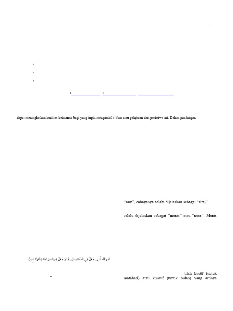 Fenomena Gerhana Matahari Dalam Perspektif Islam Dan Sains 6 10 | PDF