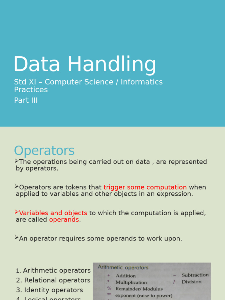 Data Handling Part 3.1 | PDF | Division (Mathematics) | Arithmetic