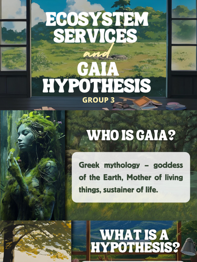 Group 3 Ecosystem Services and Gaia Hypothesis | PDF | Soil | Water