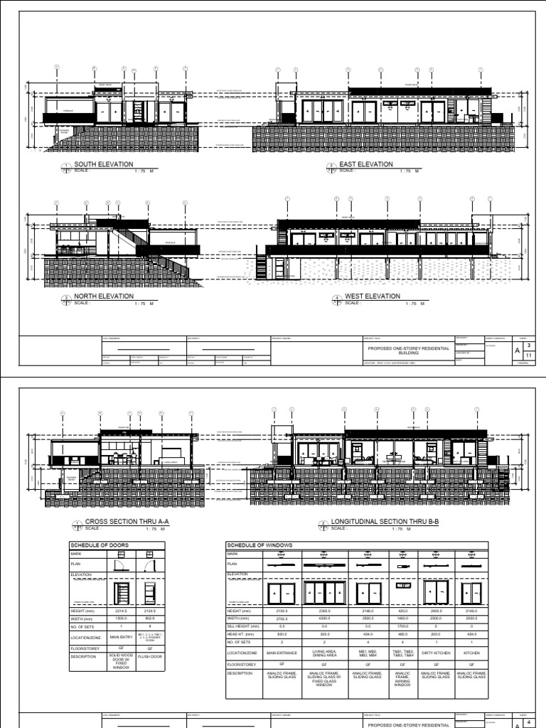 Elev Sections Schedules | PDF | Building Technology | Structural Engineering