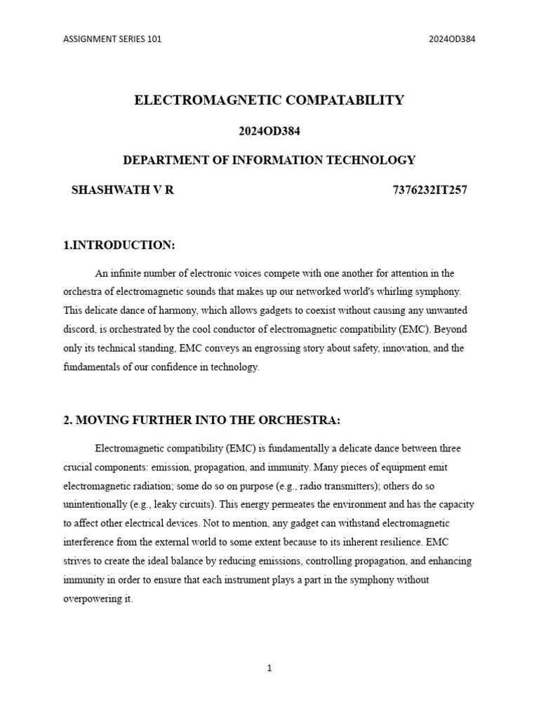 Understanding Electromagnetic Compatibility | PDF | Electromagnetic Compatibility ...