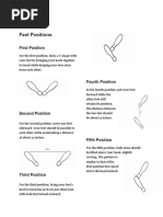 The Five Fundamental Dance Positions of Arms and Feet | PDF | Foot | Dances