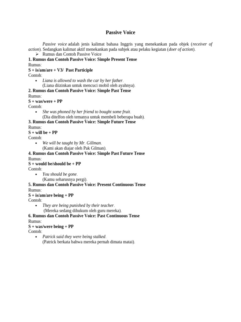 Unit Passive Voice | PDF