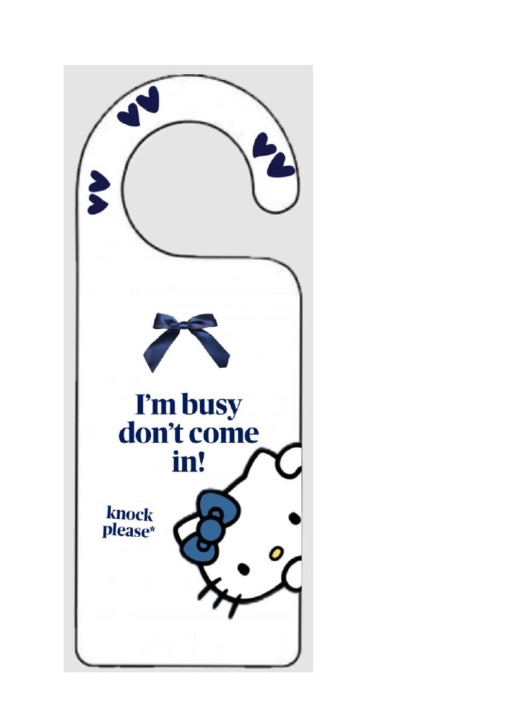 Hello Kitty Door Stop | PDF