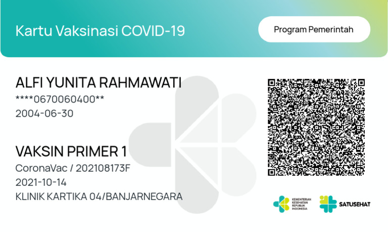 Vaccine-Certificate-Dose 1-Alfi-501 | PDF