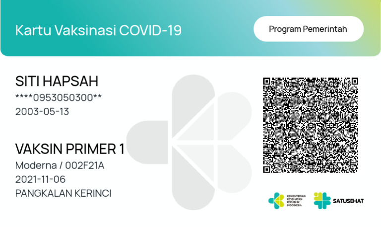 Vaccine-Certificate-Dose 1-Siti Hapsah-52 | PDF