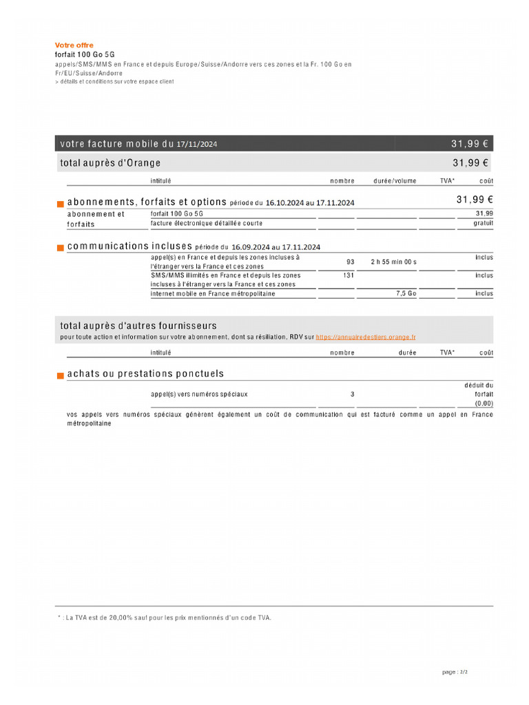 Facture Téléphonique MADELEINE PHOTOGRAPHE | PDF
