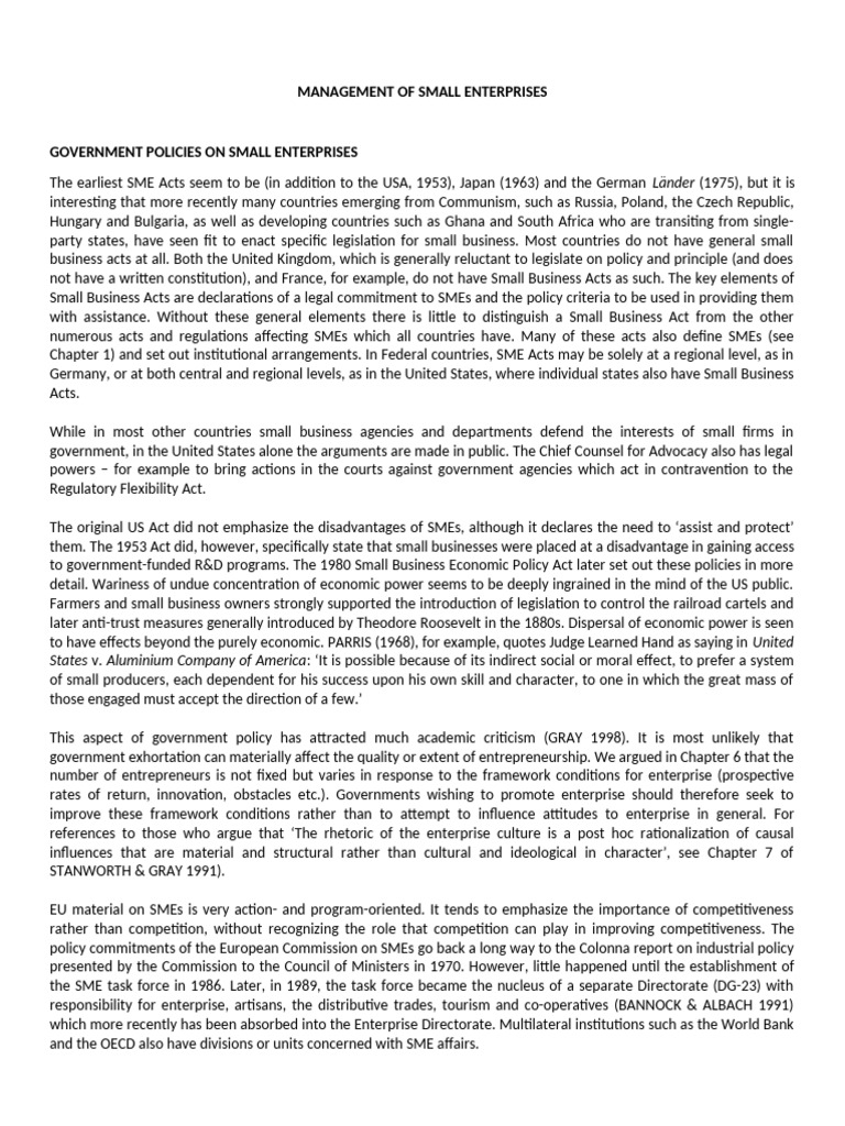 SME FINAL ACTIVITIES | PDF | Small And Medium Sized Enterprises ...