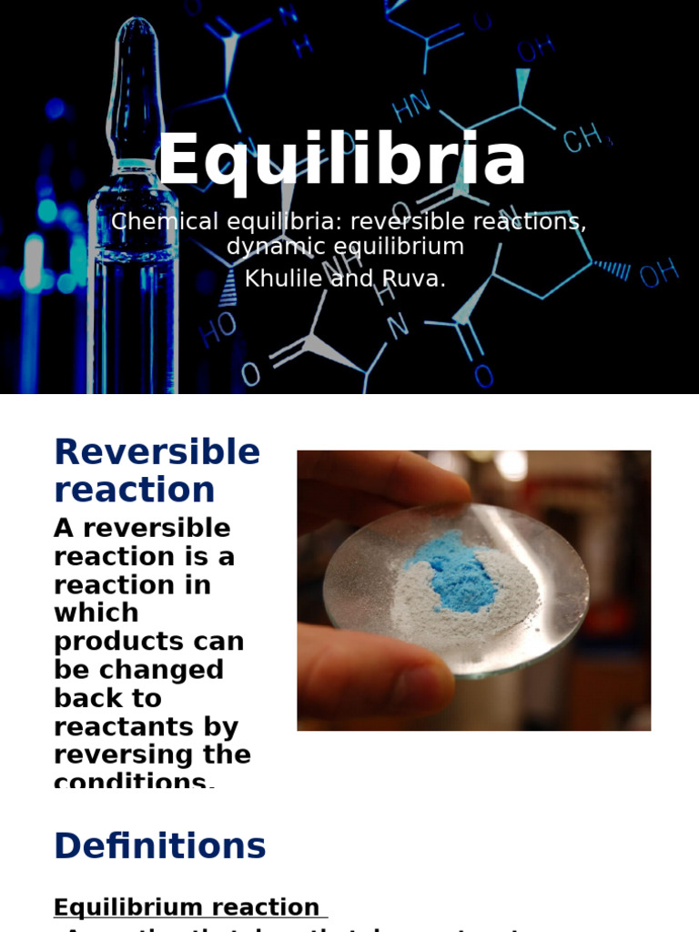 Understanding Chemical Equilibria Concepts | PDF | Chemical Equilibrium ...