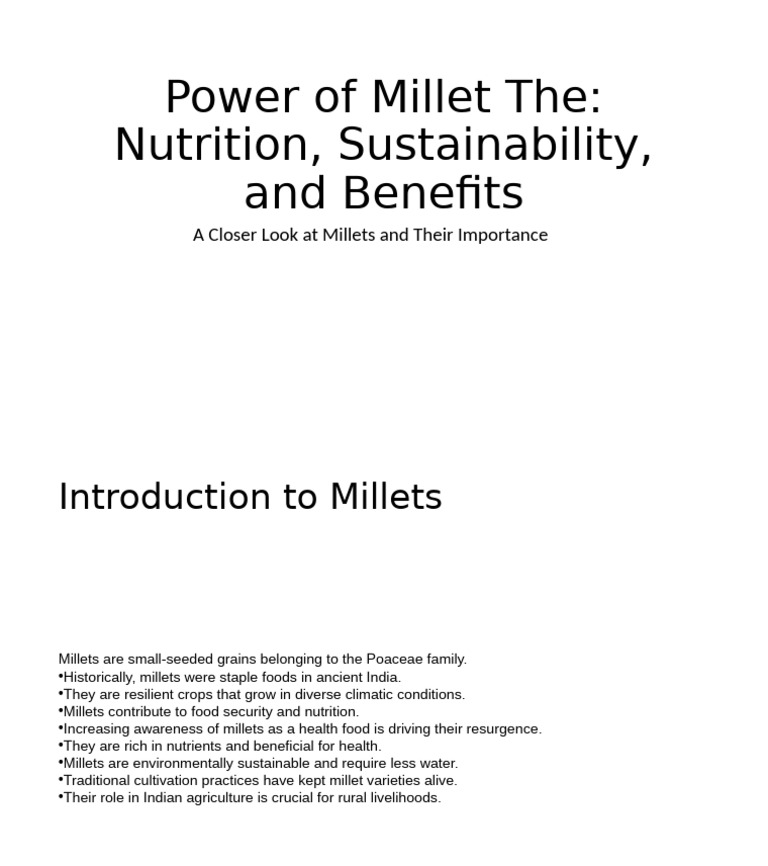 Power of Millet The | PDF