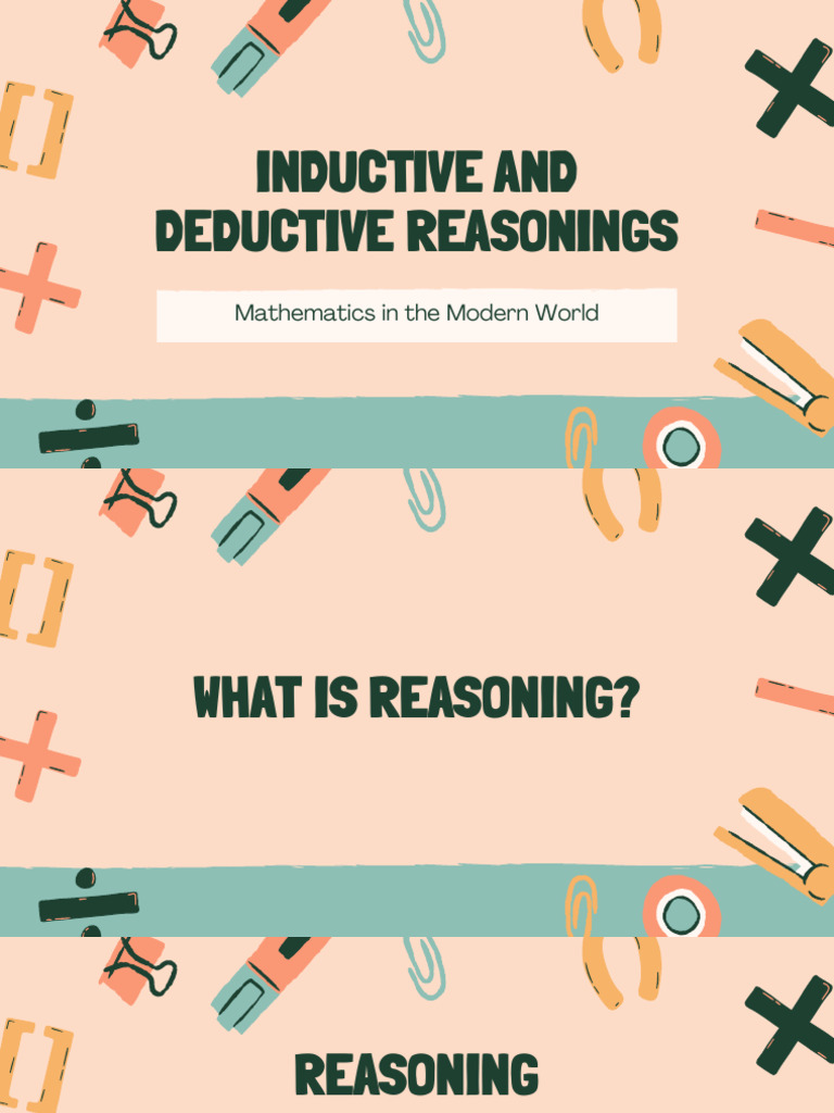 Inductive-and-Deductive-Reasonings-1 | PDF | Deductive Reasoning | Inductive Reasoning