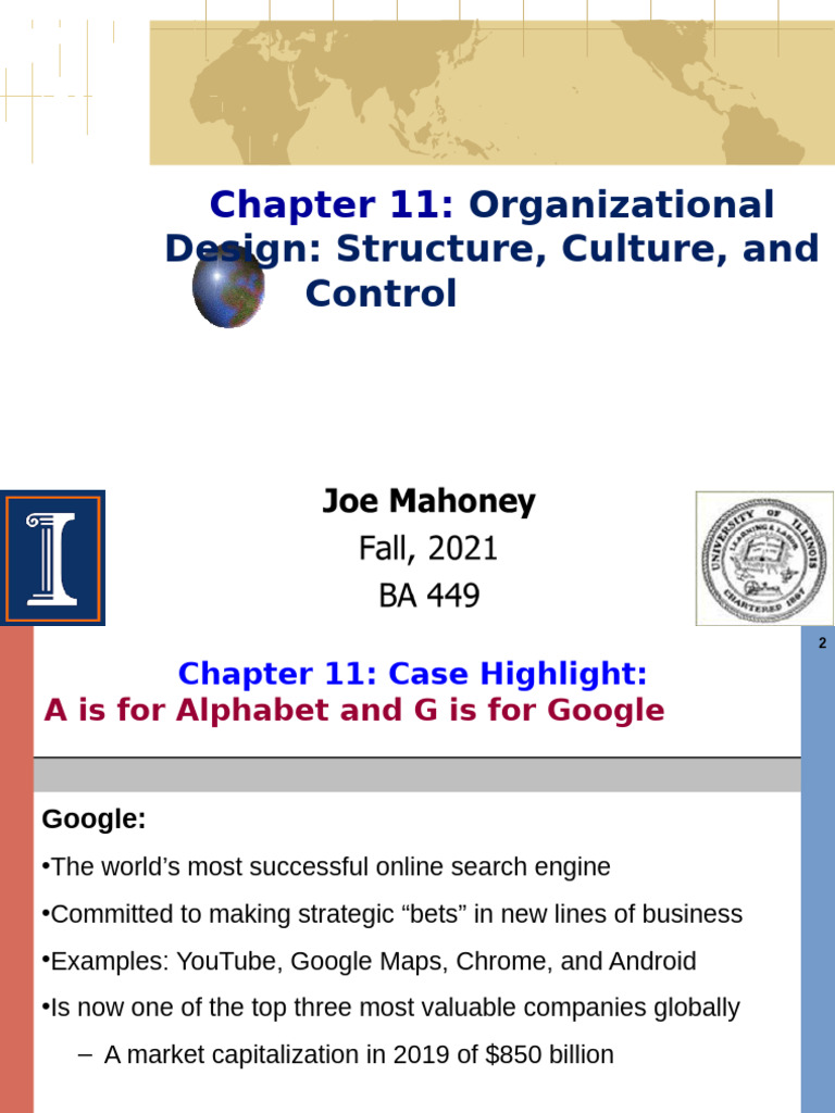 BA449 - Chap011 - Fall 2021 | PDF | Organizational Structure | Alphabet ...