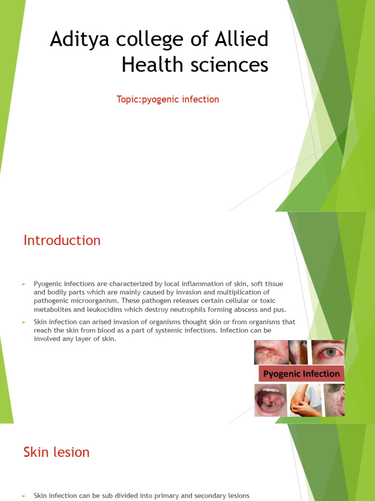 Understanding Pyogenic Infections | PDF | Infection | Skin