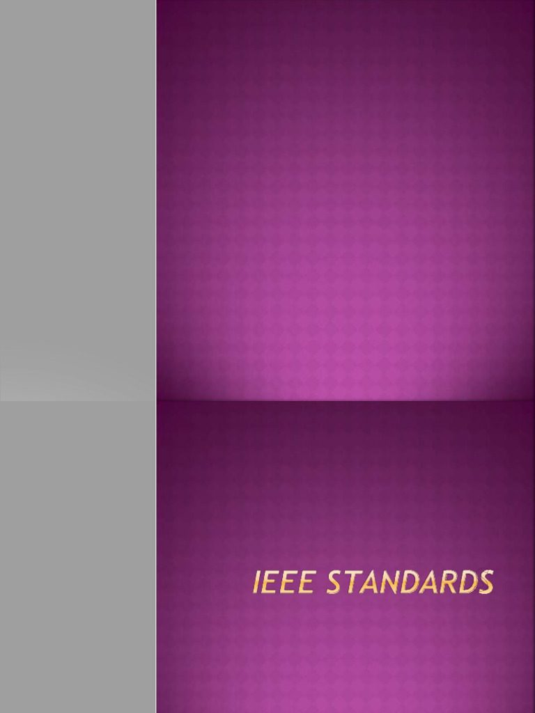 2.IEEE STANDARDS | PDF | Ieee 802.11 | Computer Network